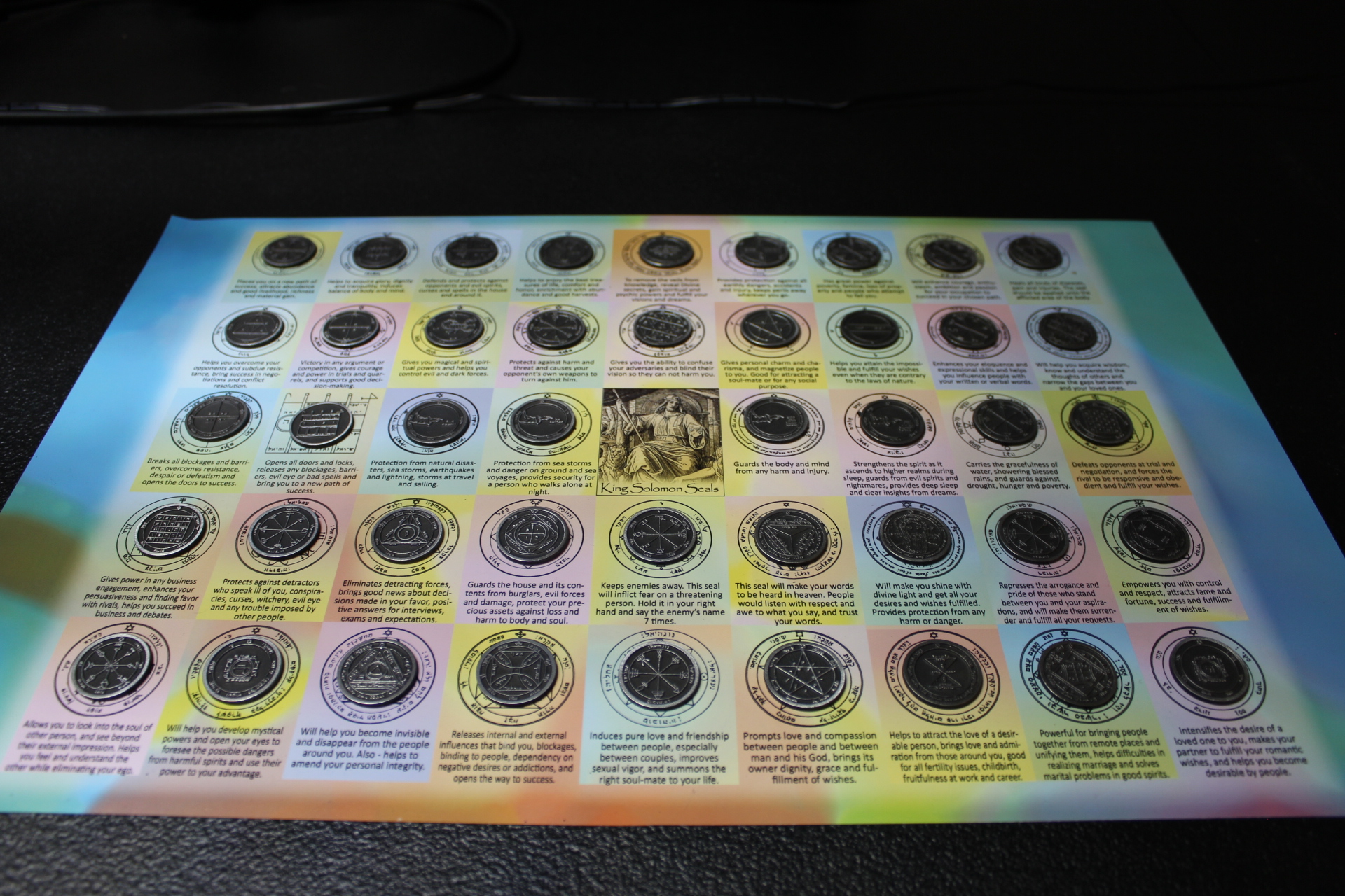 * Thick, full-color semi-gloss poster, 11 inches by 17 inches / 27.94cm by 43.18cm